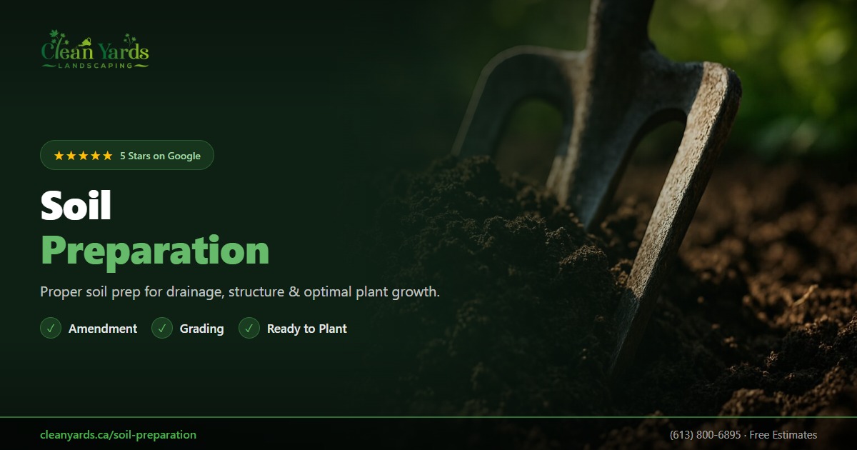 Soil Preparation Ottawa | Grading & Amending | CleanYards